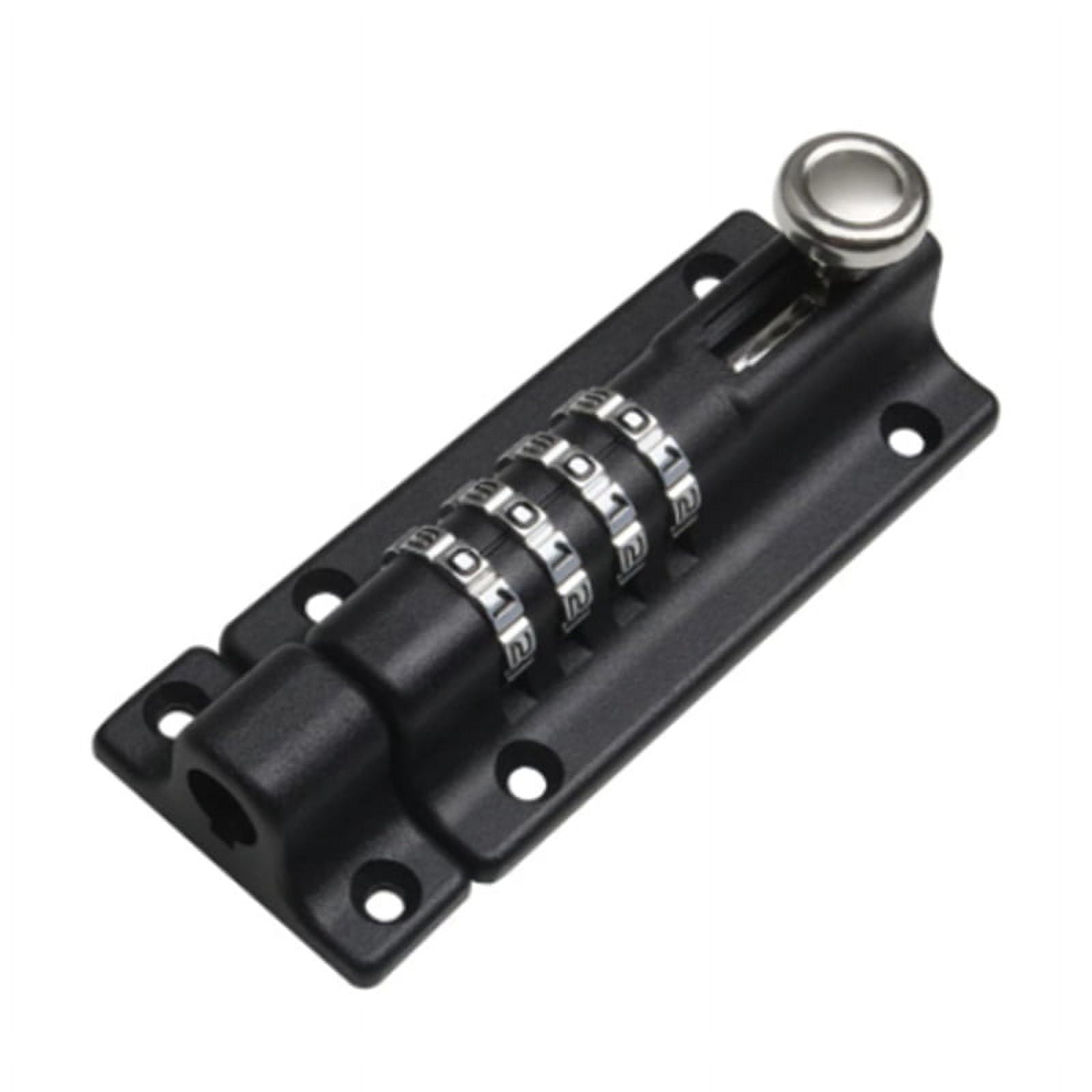 Password Lock Black Metal Door Latch Anti-Theft Safety Combination ...