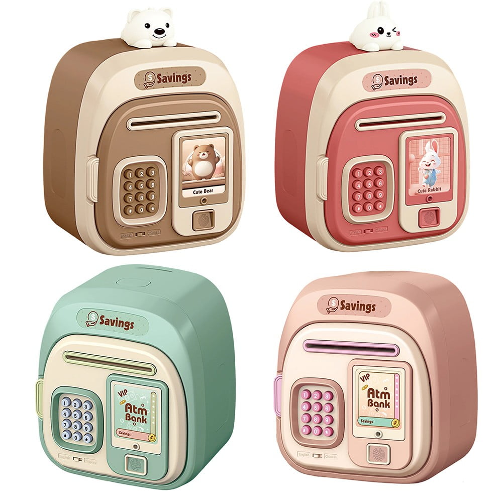 Password Piggy Bank With Automatic Money Roll Fingerprint Unlocking ...