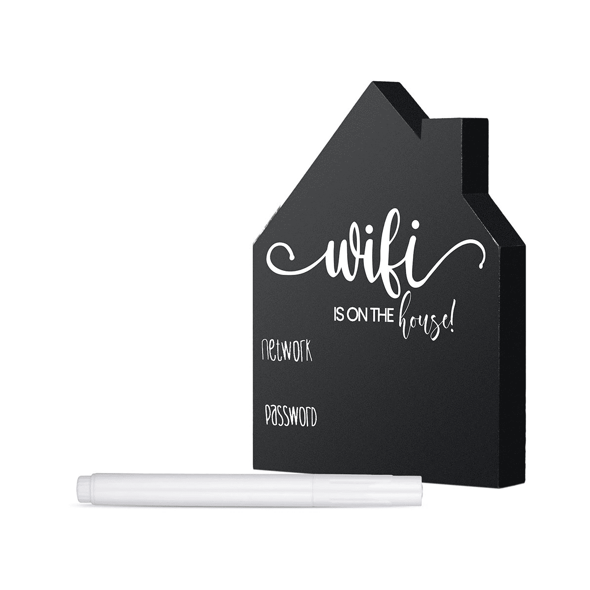 Password Sign Wooden Table Sign Wooden Freestanding Sign with Board ...