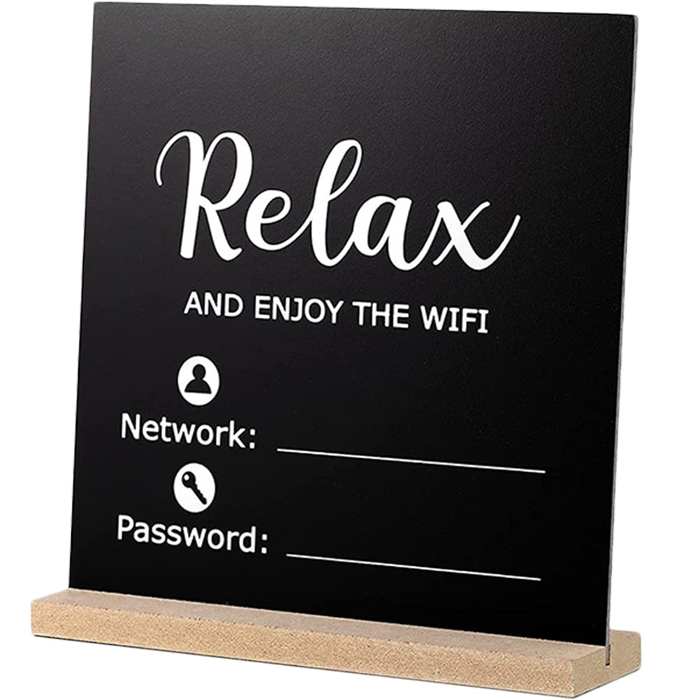 Wooden Chalkboard Sign for Home Shop with Freestanding Design Black ...