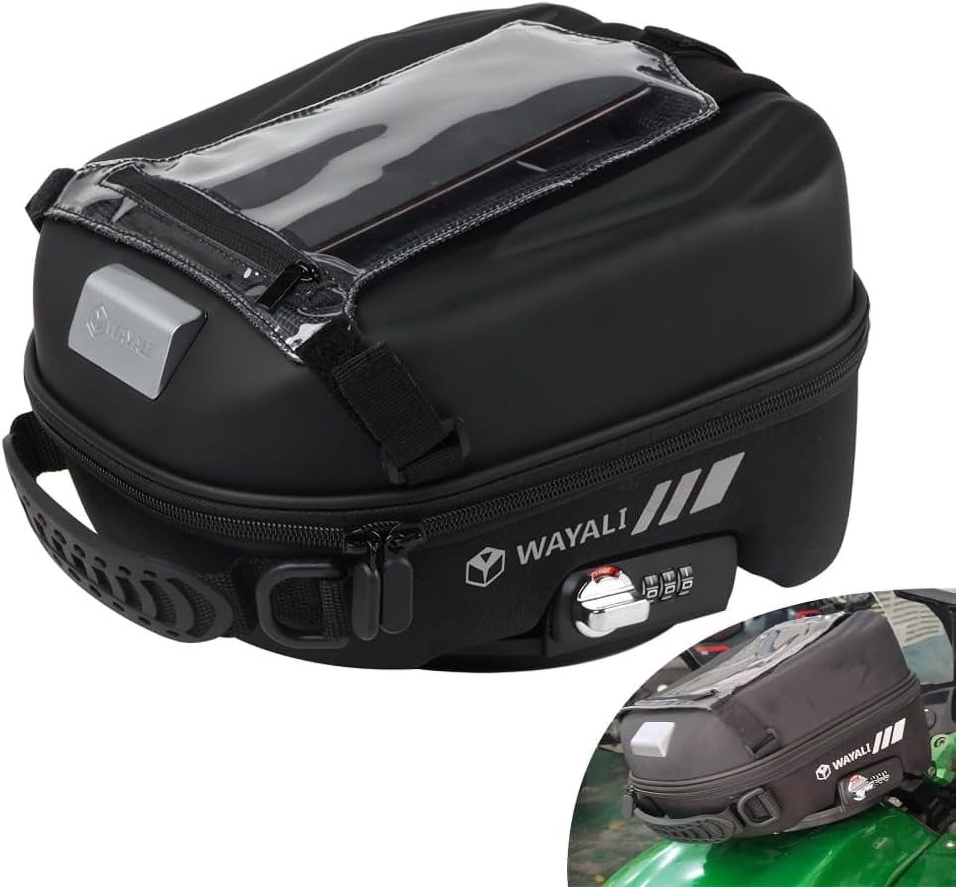 Password fuel tank bag, with fuel tank adapter ring, navigation bag ...