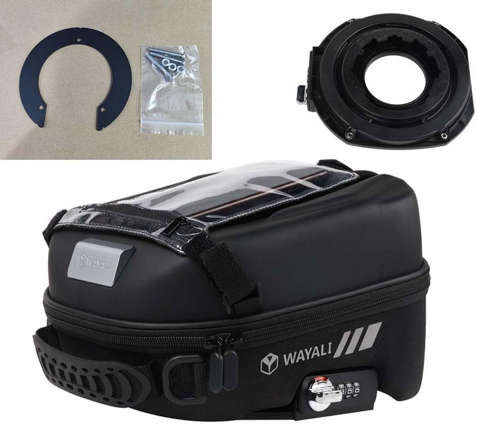 Password fuel tank bag, with fuel tank adapter ring, navigation bag ...