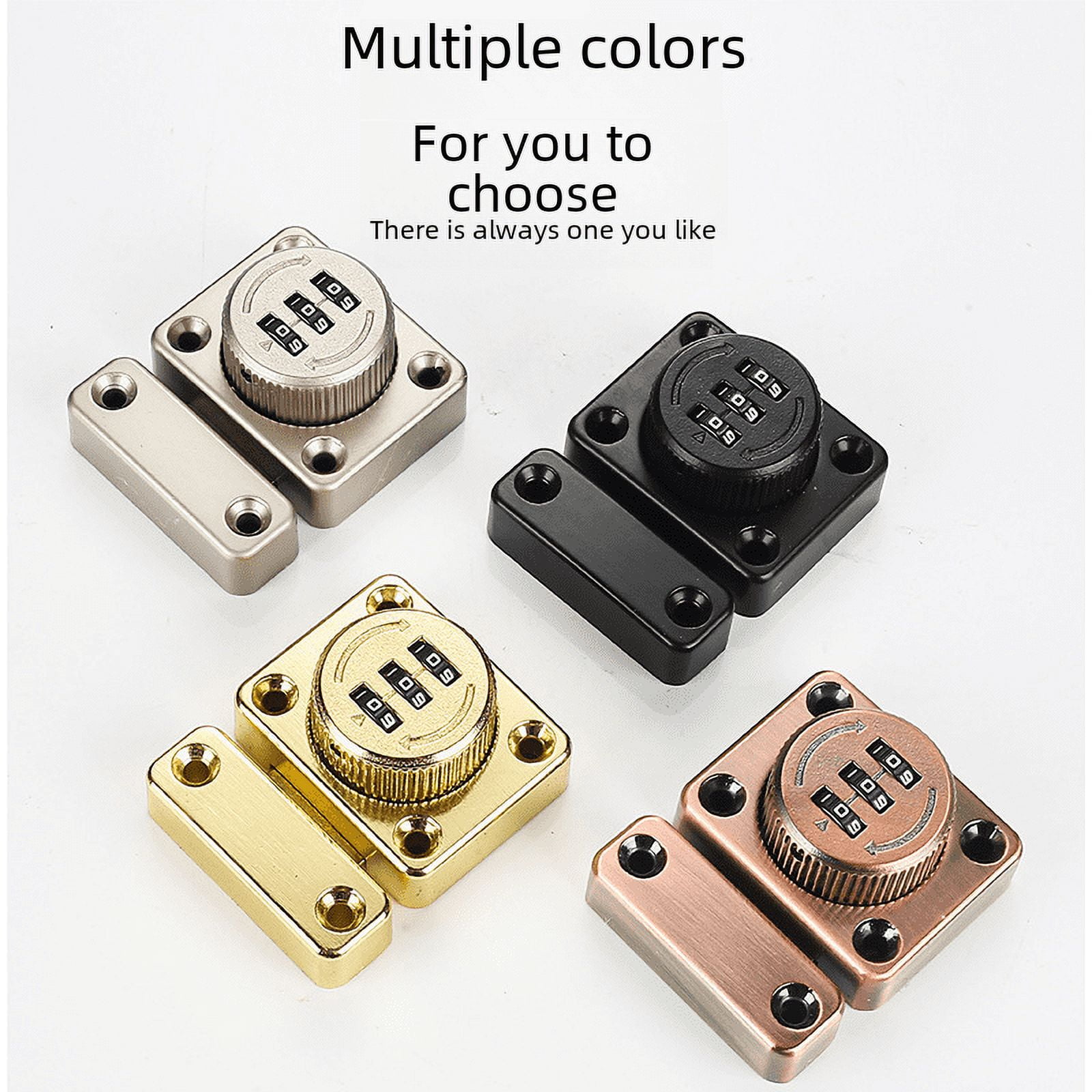 Password latch door bolt indoor non-perforated door lock toilet door ...