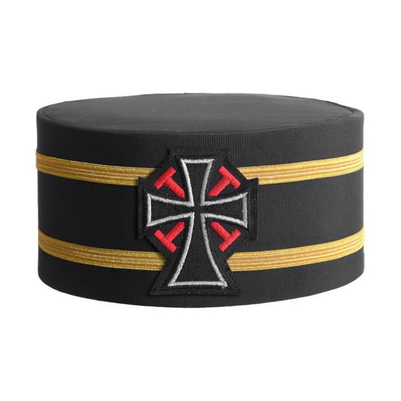 Past Commander Knights Templar Commandery Masonic Crown Cap - Black ...