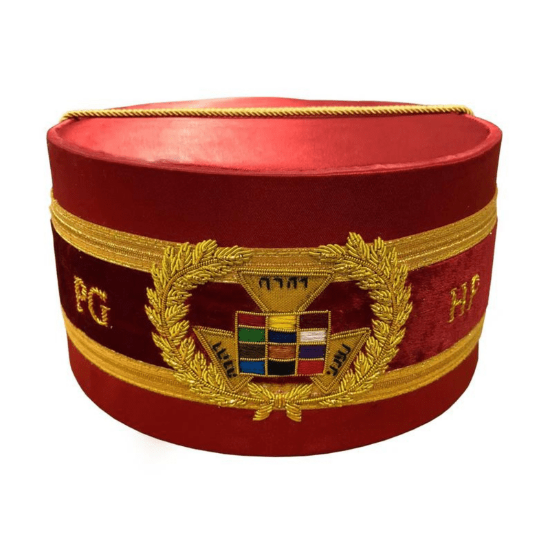Past Grand High Priest Royal Arch Masonic Chapter Crown Cap - Red ...