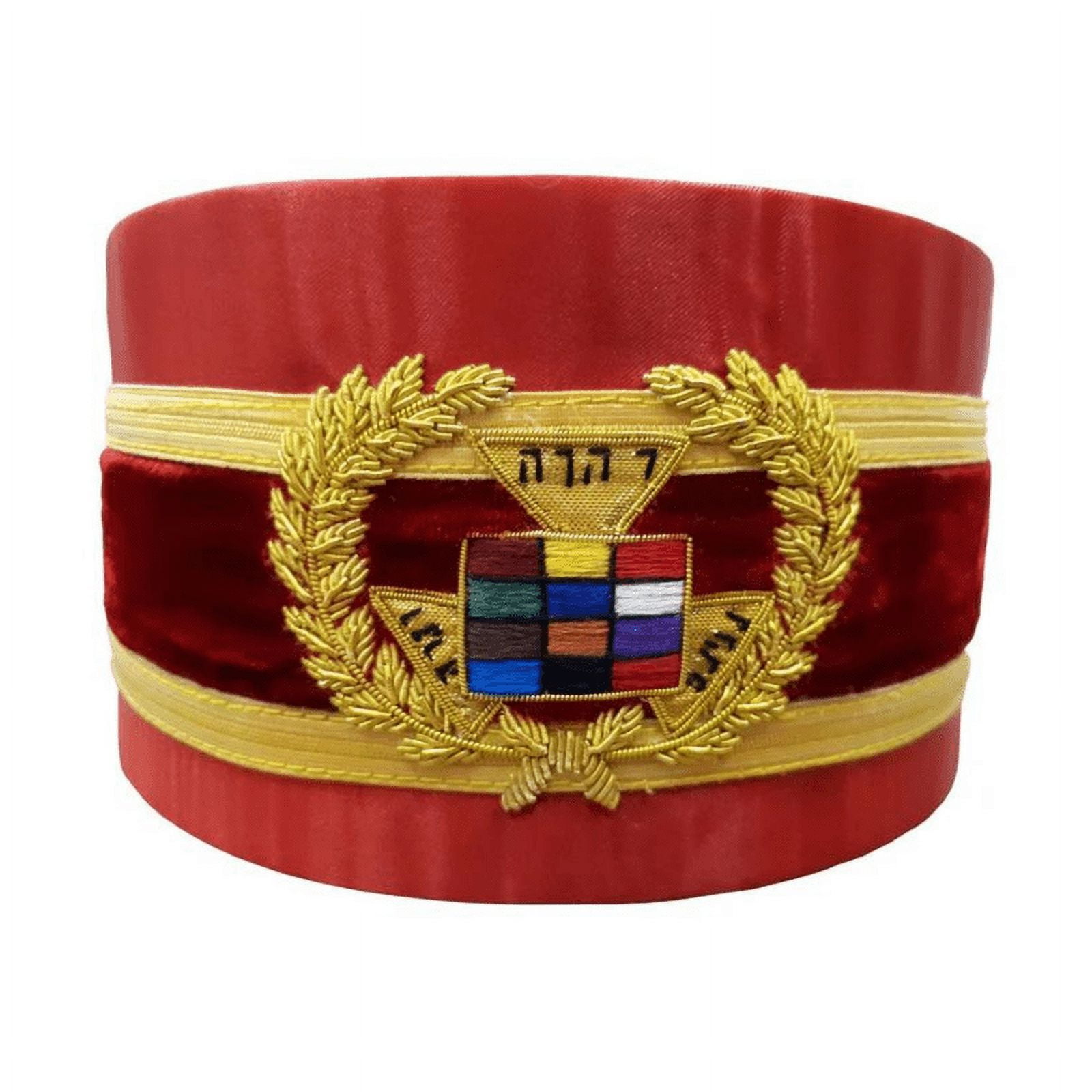 Past Grand High Priest Royal Arch Masonic Chapter Crown Cap - Red ...
