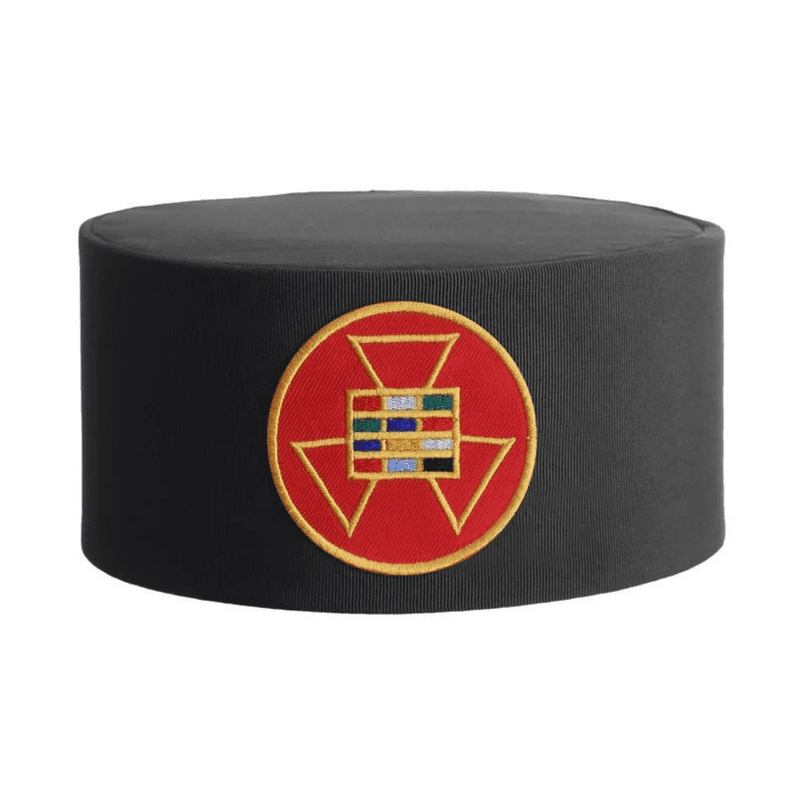 Past High Priest Royal Arch Masonic Chapter Crown Cap - Black Rayon ...