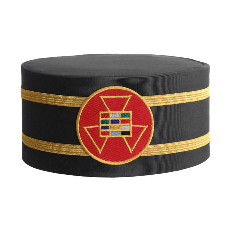Past High Priest Royal Arch Masonic Chapter Crown Cap - Round Red Patch ...