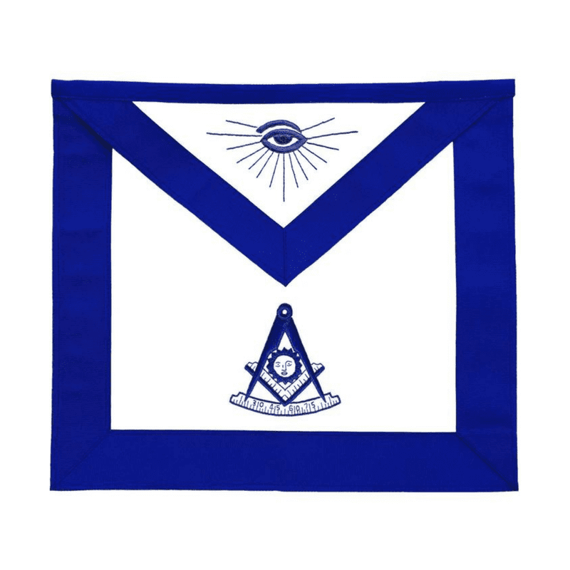 Past Master Blue Lodge Apron – Royal Blue Grosgrain Ribbon, Masonic ...