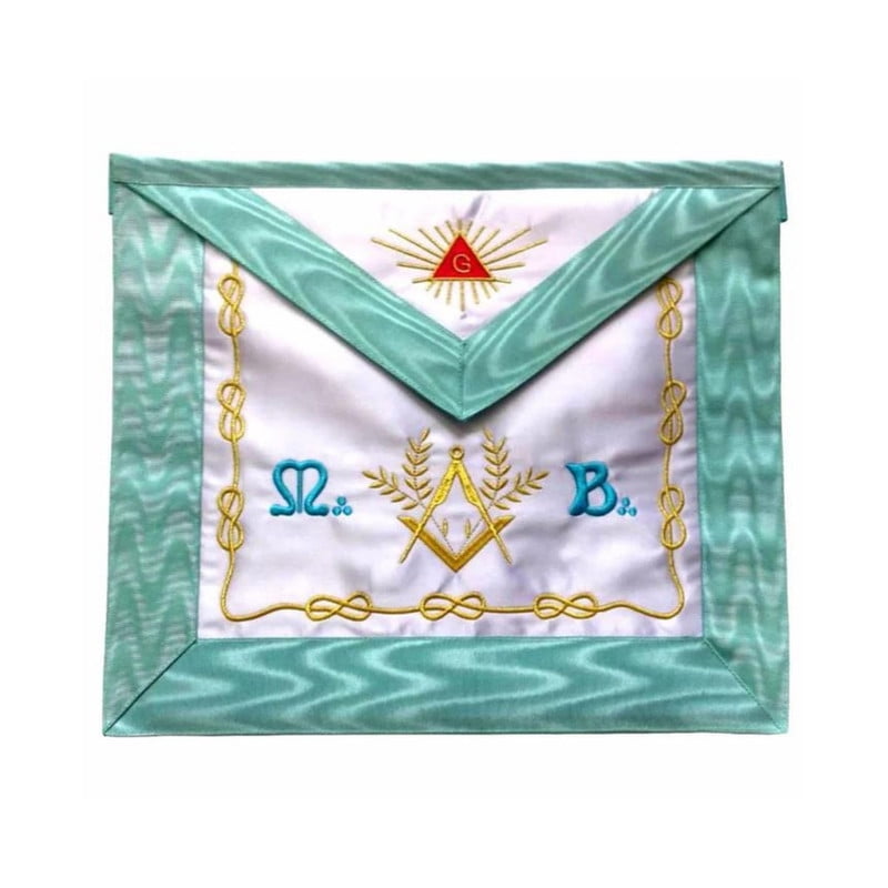 Past Master Blue Lodge Apron – Royal Blue Ribbon with Silver Fringe ...