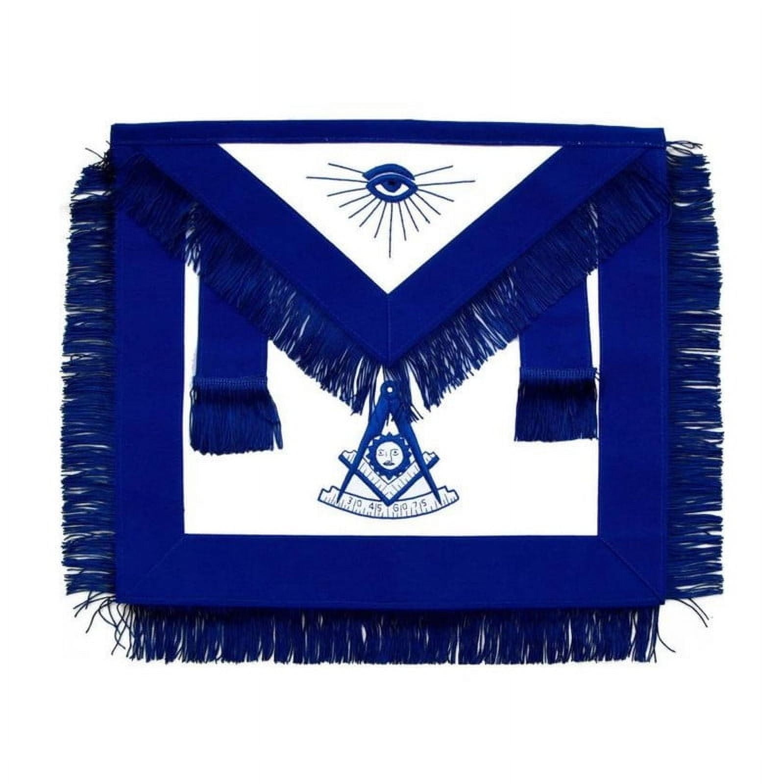 Past Master Blue Lodge Apron - Royal Blue with Blue Hand Embroidery ...