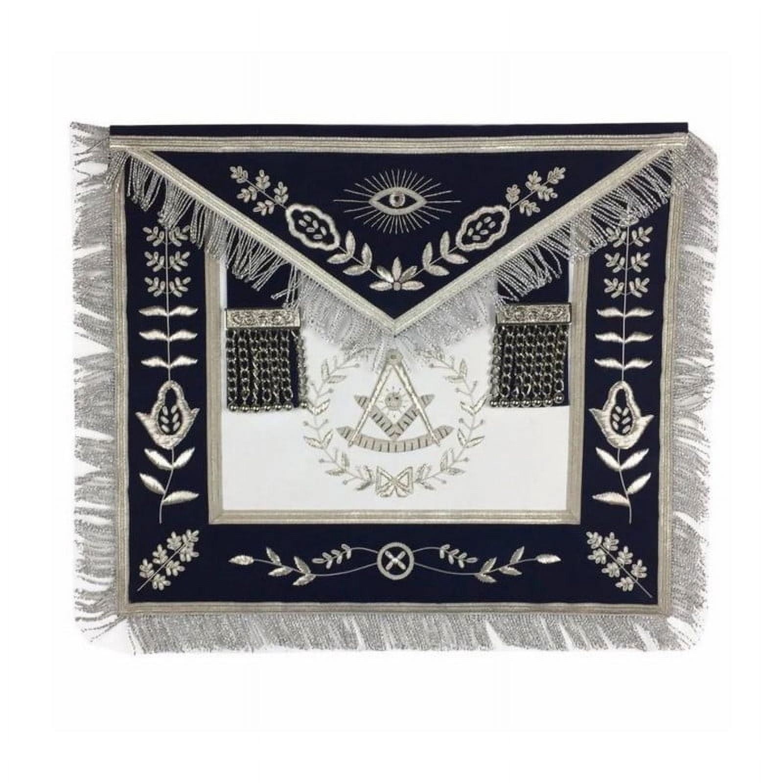 Past Master Blue Lodge Apron – Royal Navy Velvet with Hand Embroidery ...