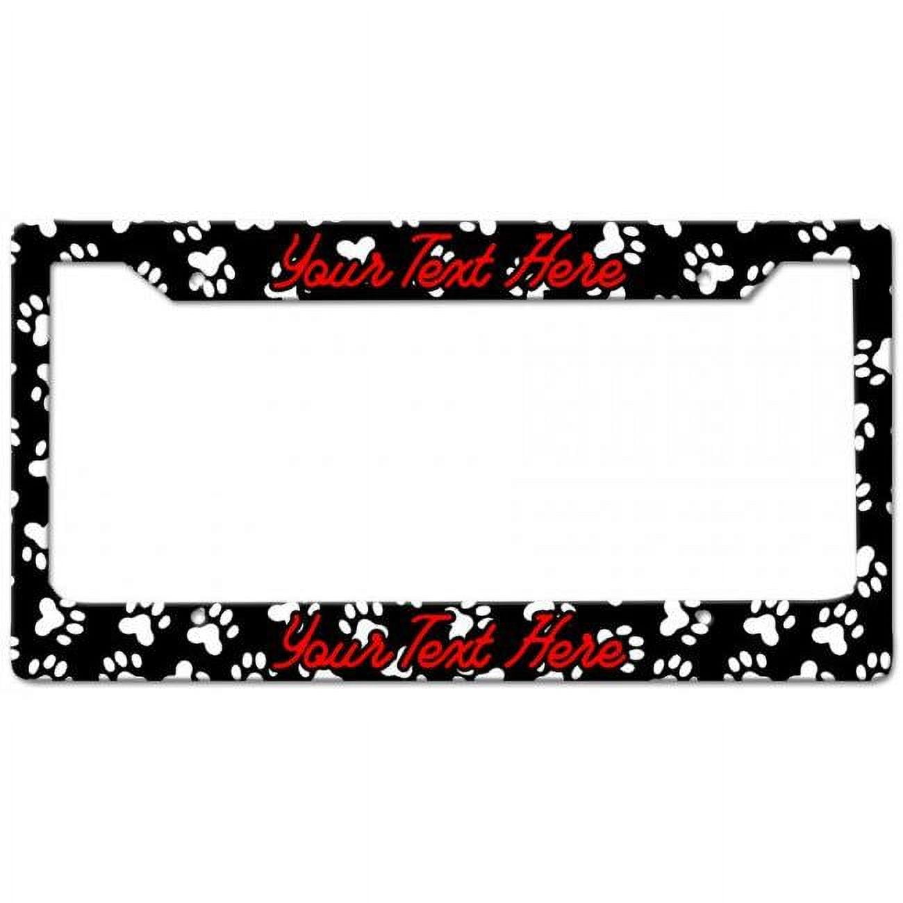 Past Time Signs 12 x 6 in. Paw Print License Plate Frame Satin Sign ...