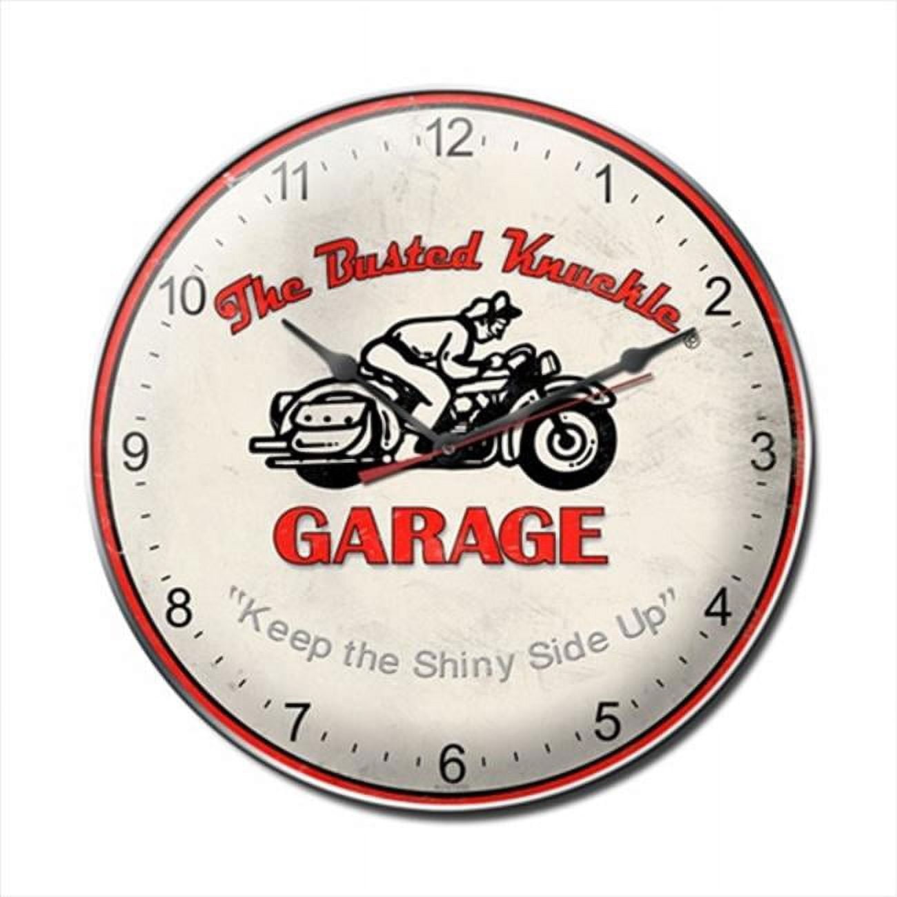 Past Time Signs BUST035 Vintage Motorcycle Clock - Walmart.com