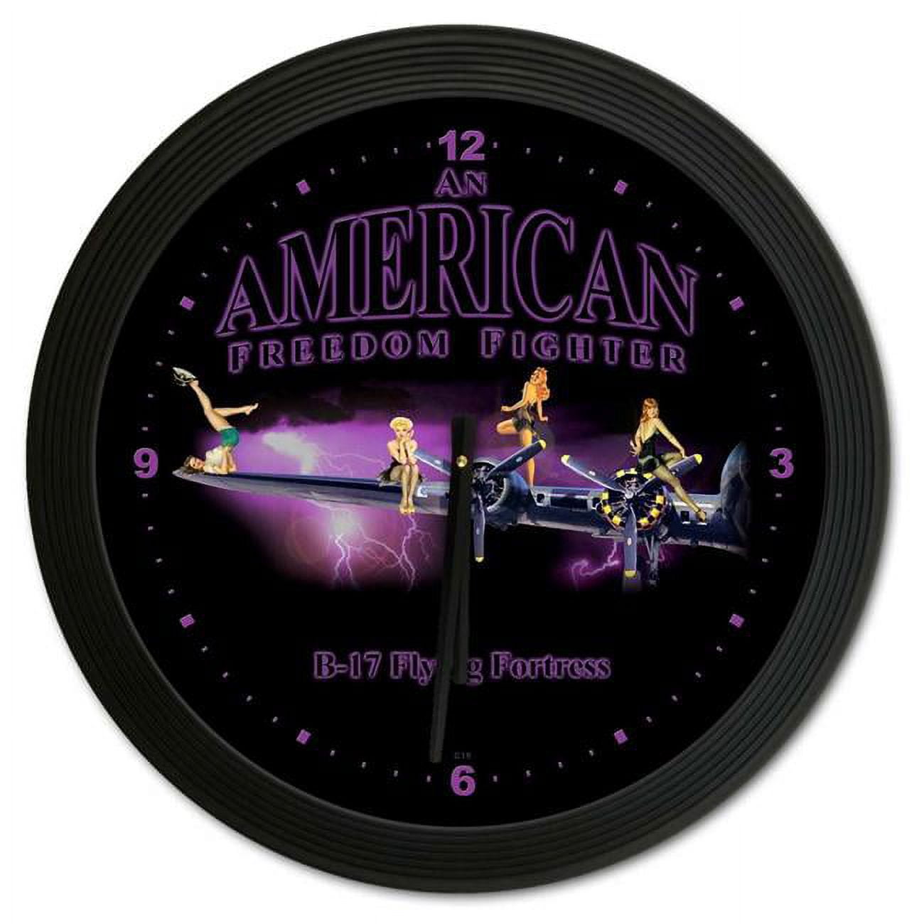 Past Time Signs C019 18 x 18 in. Wing Girls Clock - Walmart.com