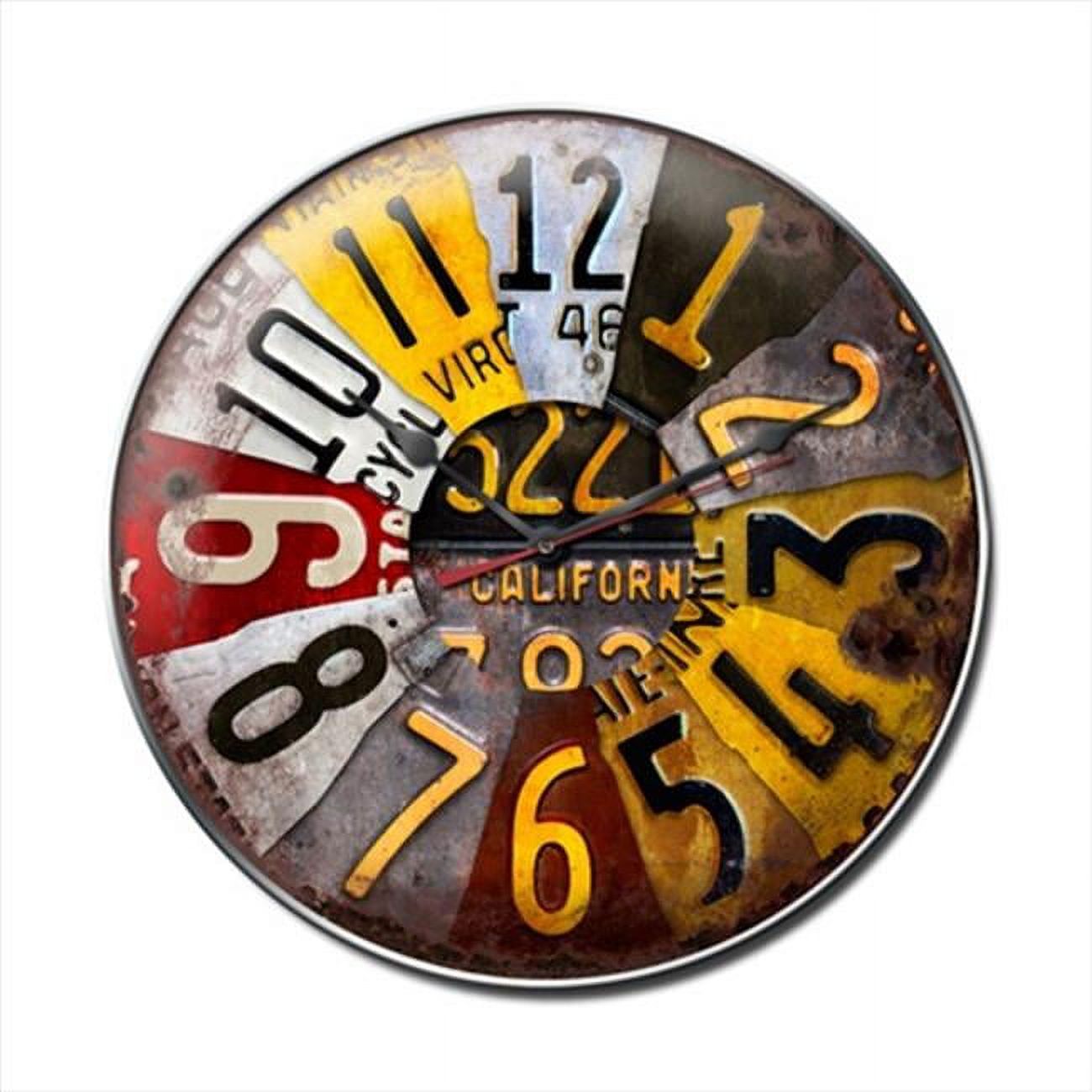 Past Time Signs C221 License Plate Automotive Clock - Walmart.com