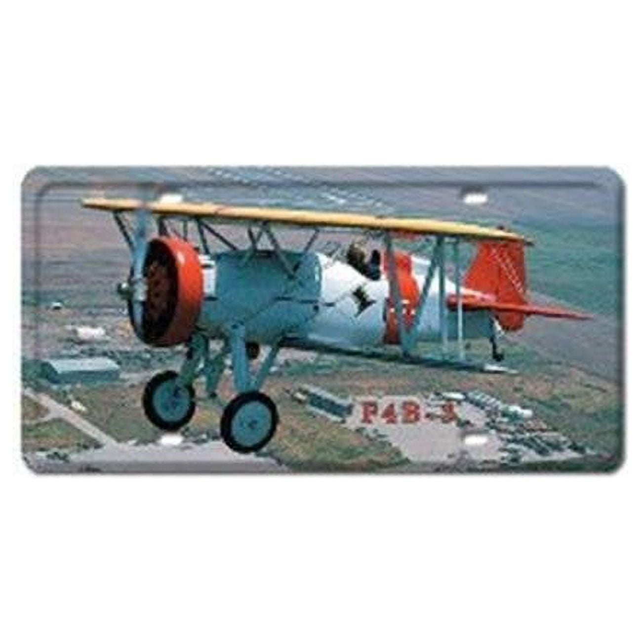 Past Time Signs F4B-3 Aviation License Plate - Black - 6in. x 12in ...