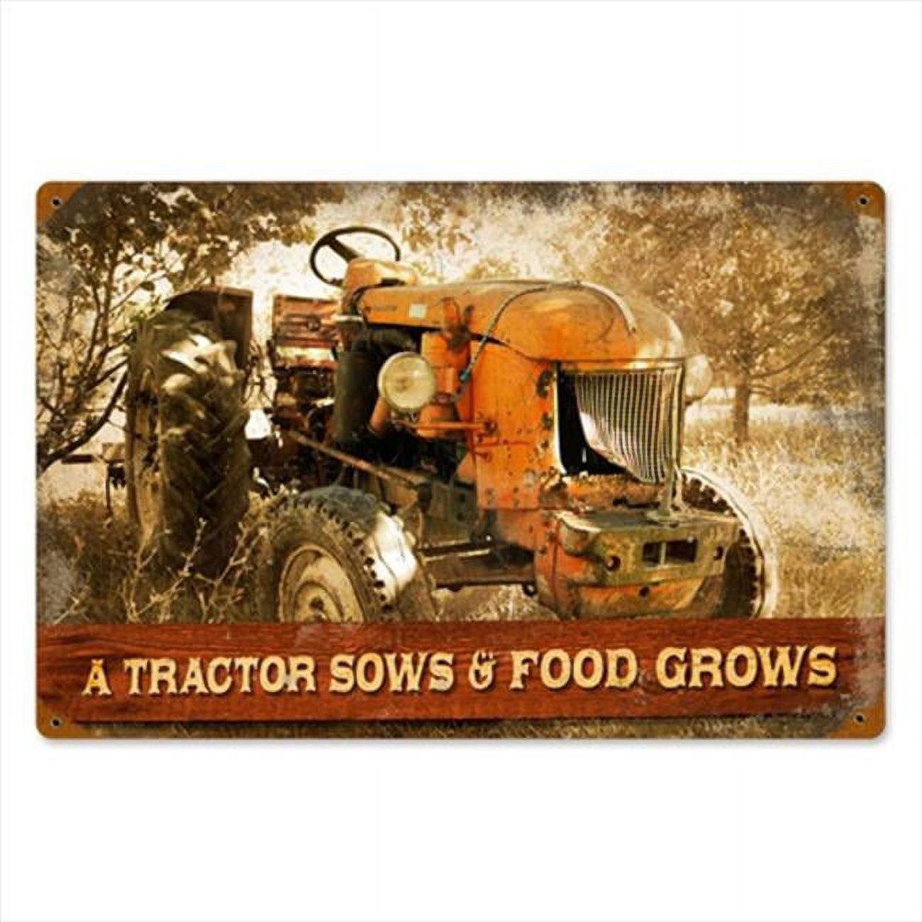 Past Time Signs FAB010 Tractor Home And Garden Vintage Metal Sign ...