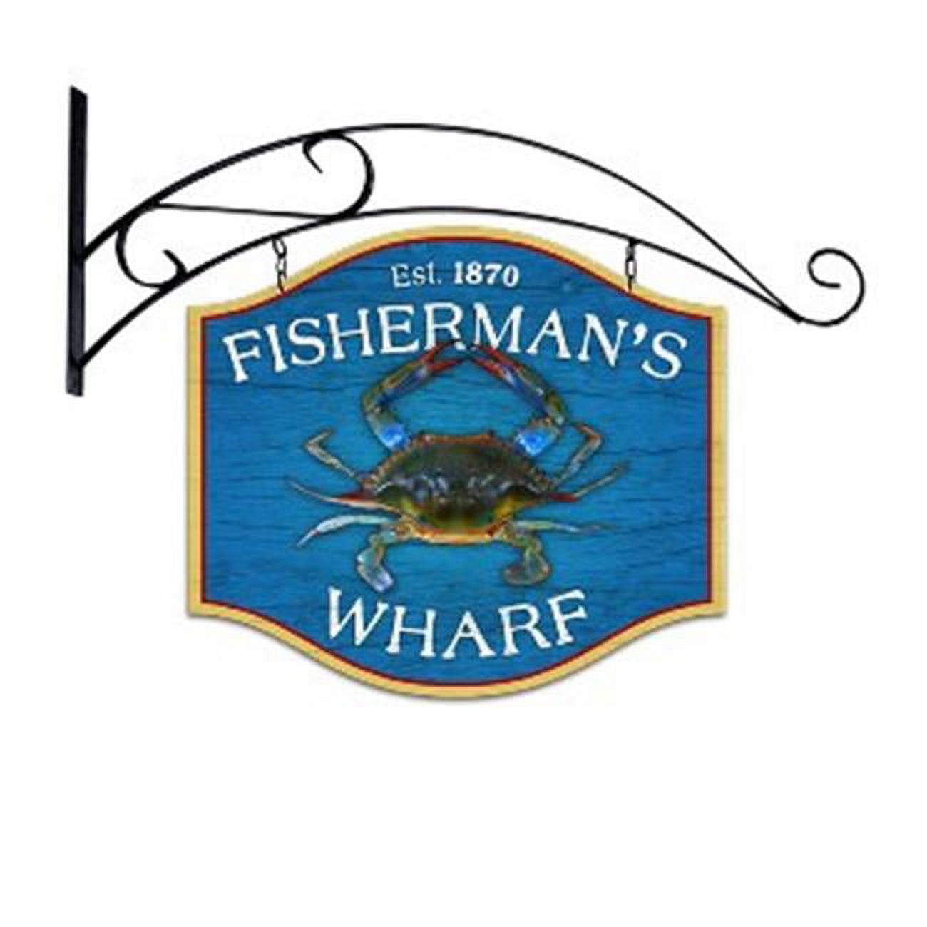 Past Time Signs Fishermans Wharf Bar And Alcohol Double Sided Custom ...