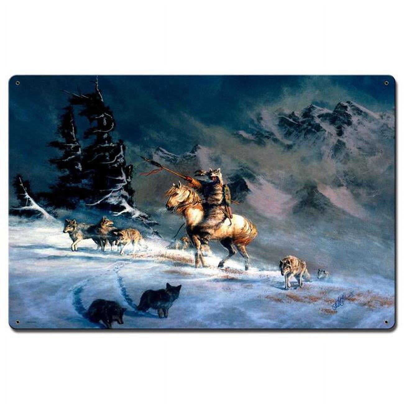 Past Time Signs HADM060 Hermon Adams Brother of the Wolf Satin Metal ...