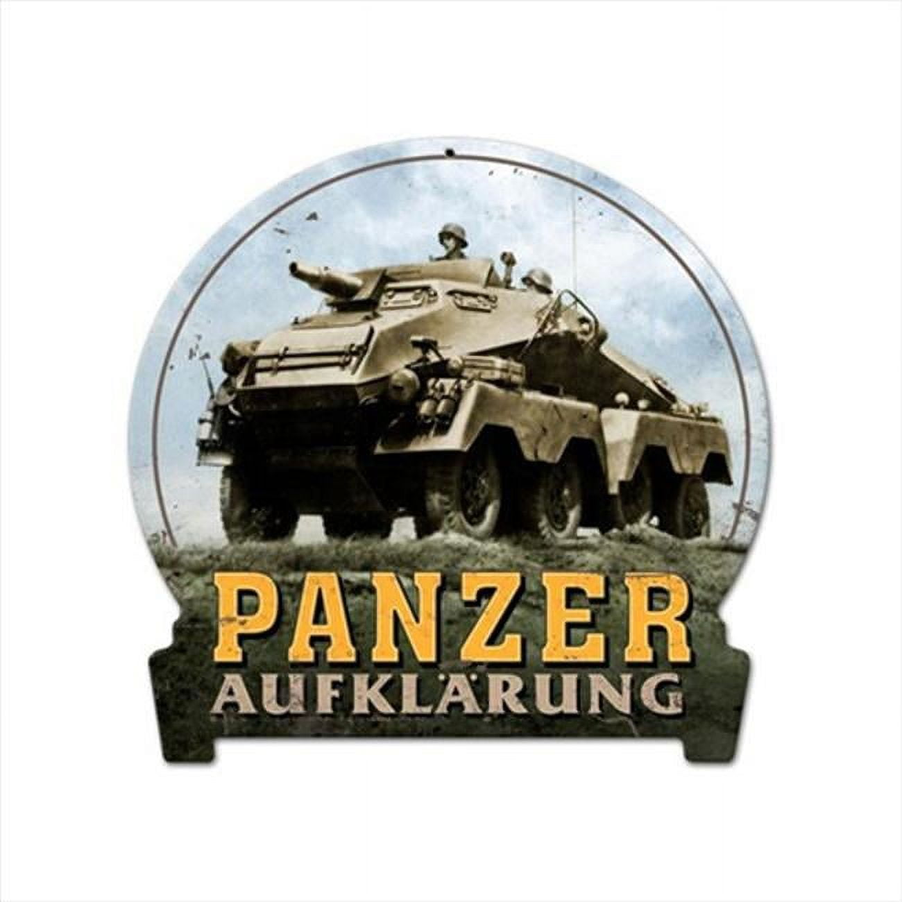 Past Time Signs HM004 Panzer Axis Military Round Banner Metal Sign ...