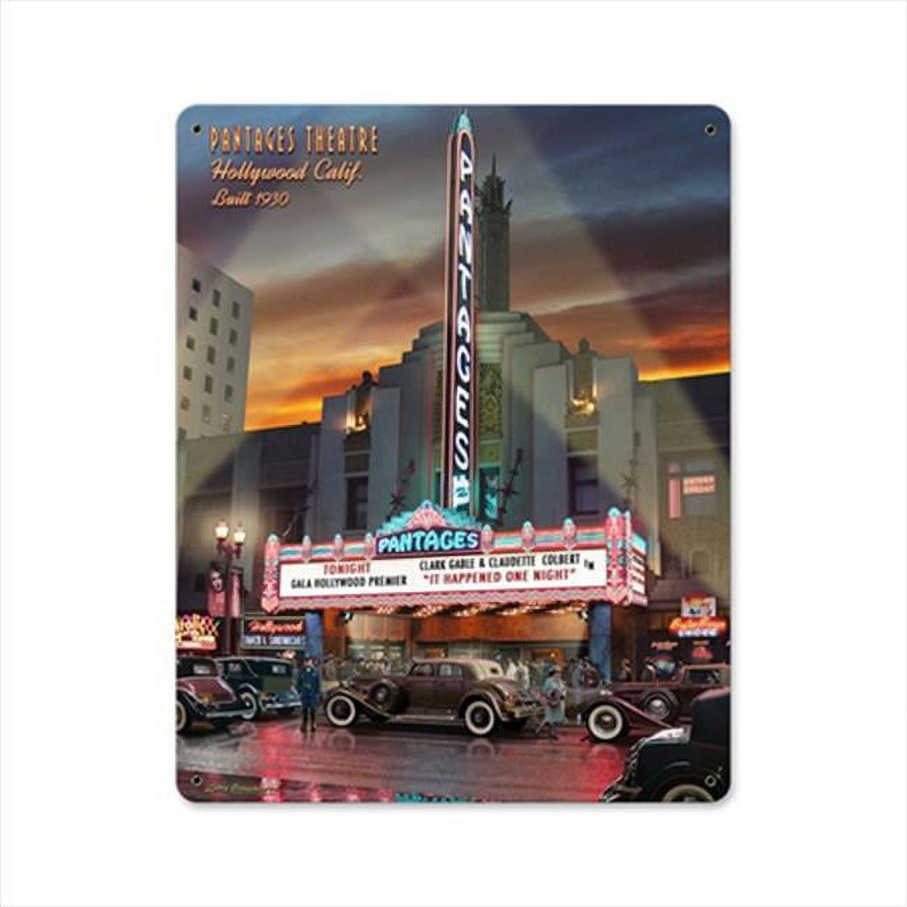 Past Time Signs LG182 Pantages Automotive Vintage Metal Sign - Walmart.com