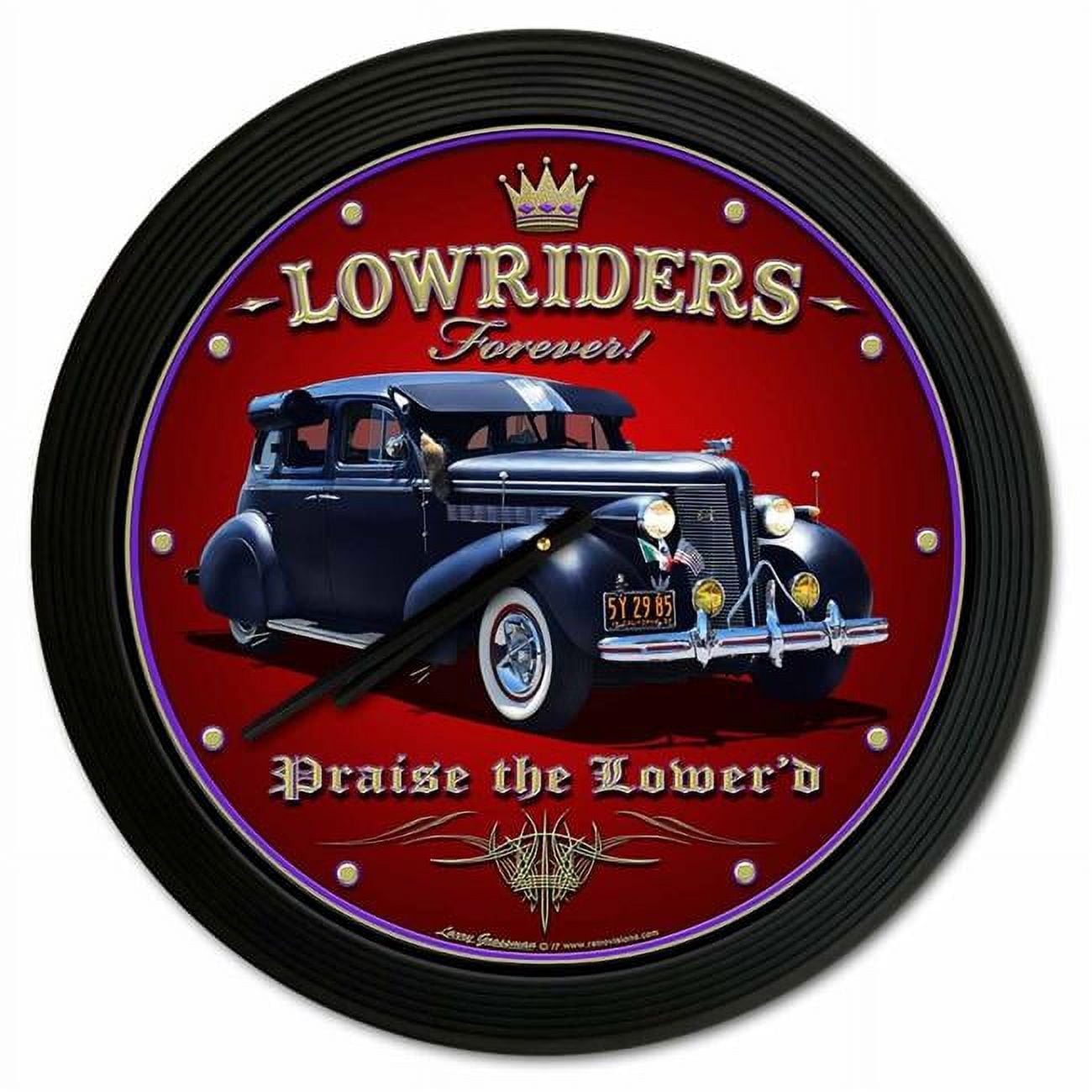 Past Time Signs LG905-CLOCK 18 x 18 in. Lowriders Forever Clock ...
