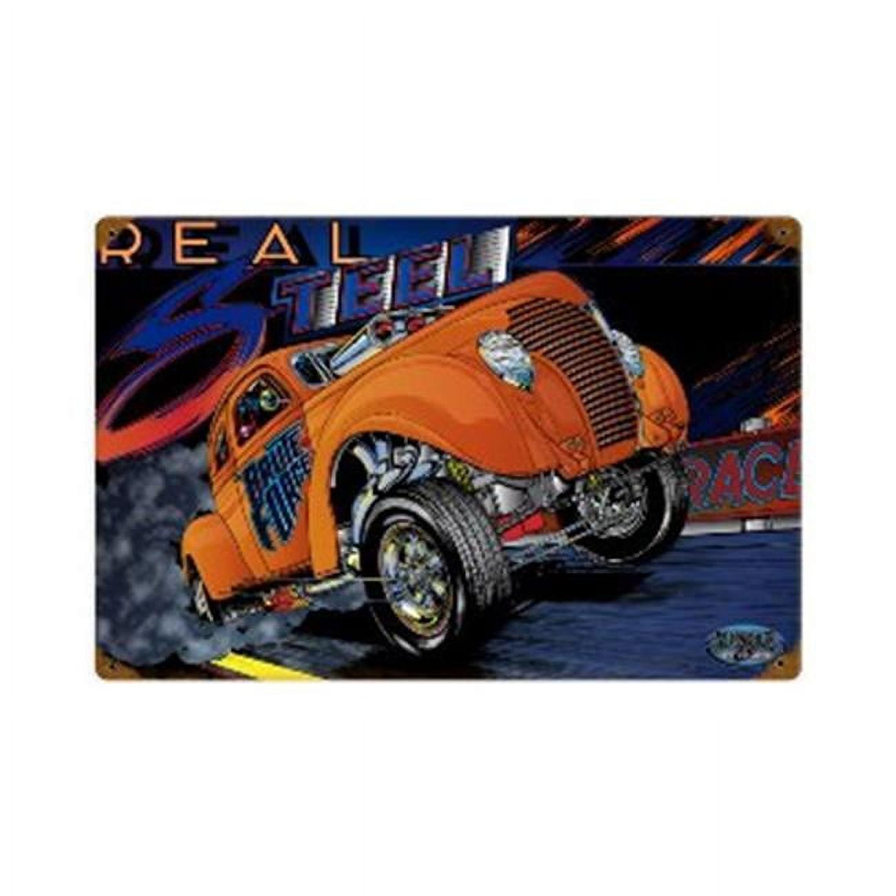 Past Time Signs MNI018 Gasser Real Steel Automotive Vintage Metal Sign ...