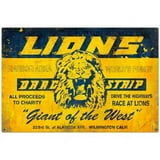 Past Time Signs MTY139 Lions Drag Strip Automotive Metal Sign - Walmart.com