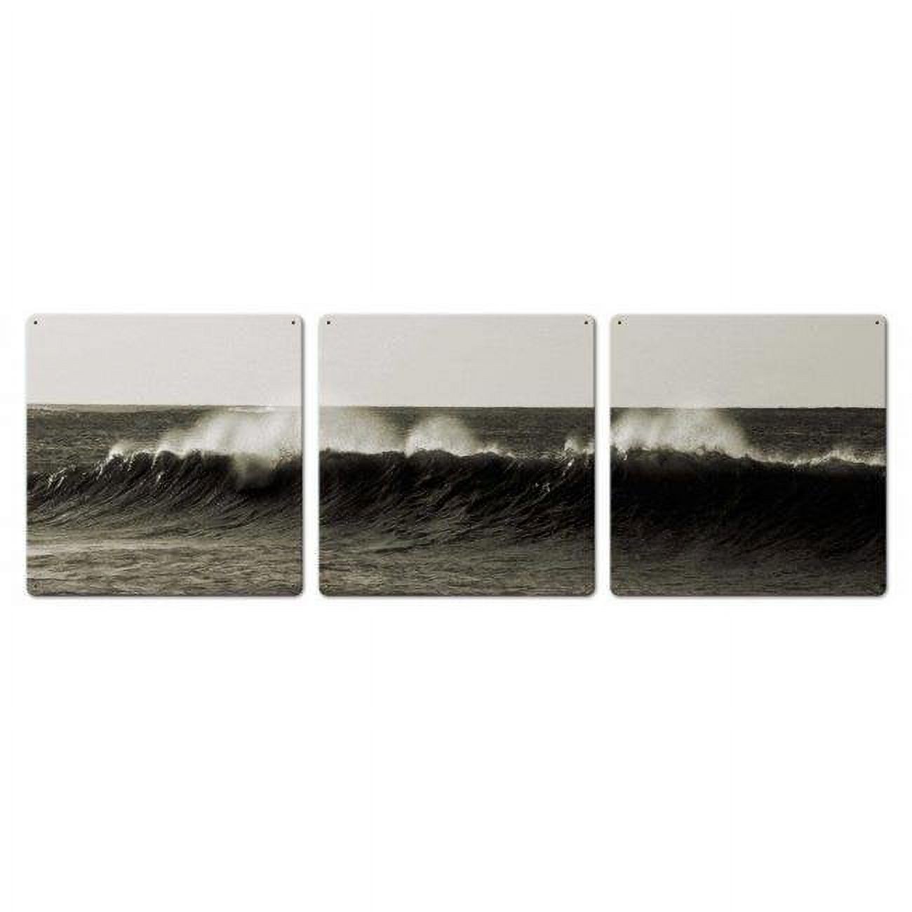 Past Time Signs NHB022 12 x 12 in. Noah Bay the Long Wave Triptych Sign - Walmart.com