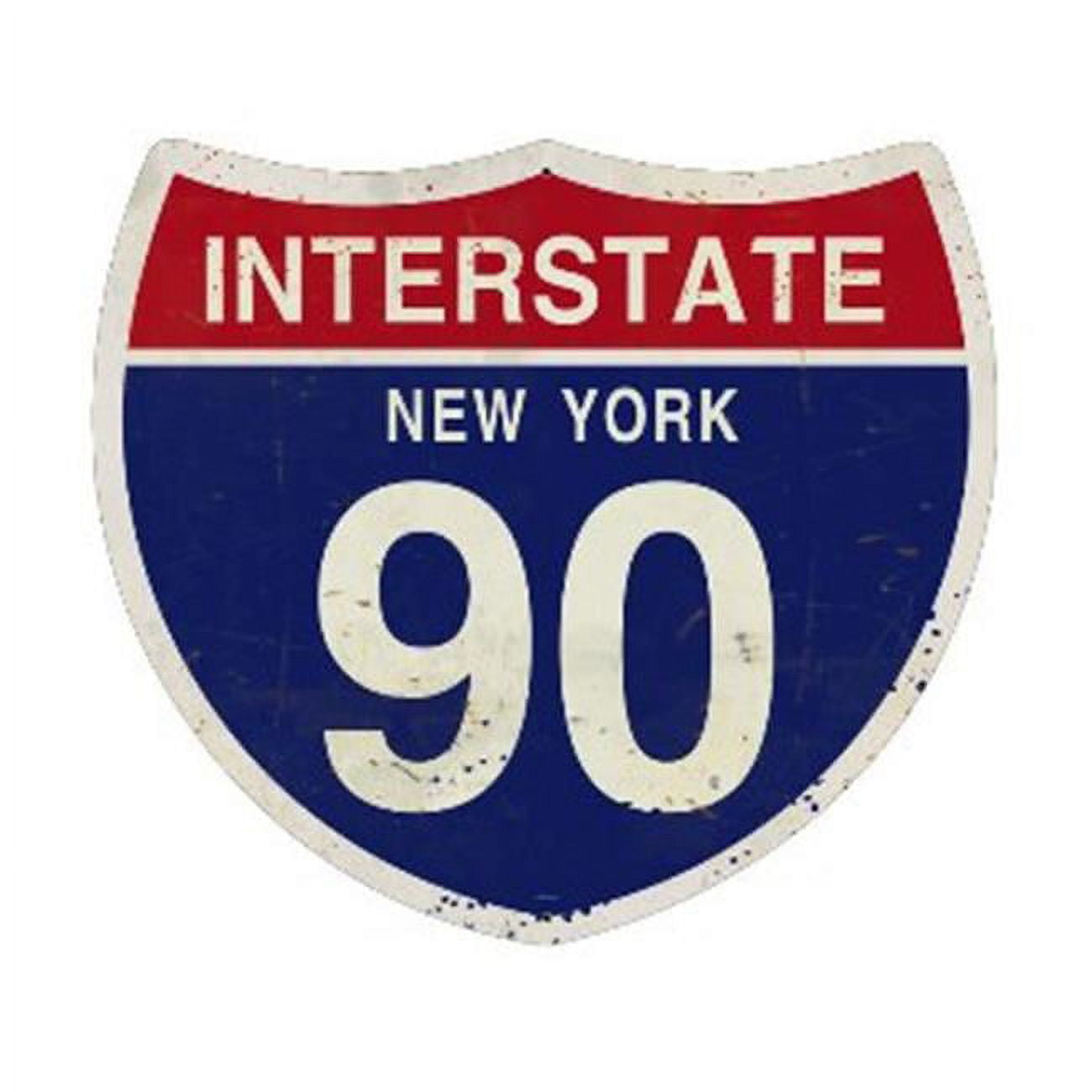 Past Time Signs New York Interstate 90 Street Signs Custom Metal Shape ...