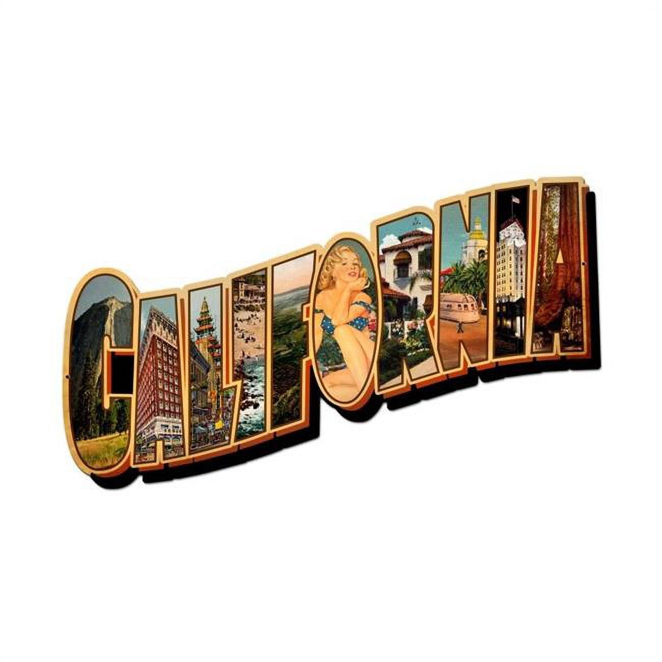 Past Time Signs PS200 California Landmarks Custom Metal Shape Sign ...
