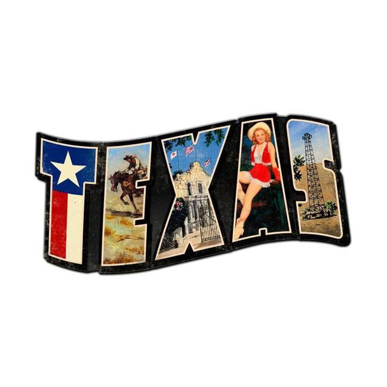 Past Time Signs PS203 Texas Landmarks Custom Metal Shape Sign - Walmart.com