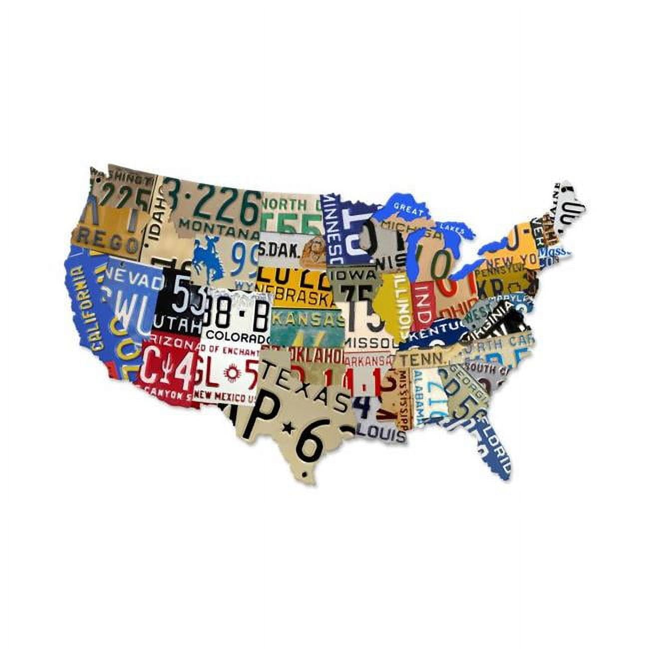 Past Time Signs PS222 License Plate USA XXl Custom Metal Shape Sign ...