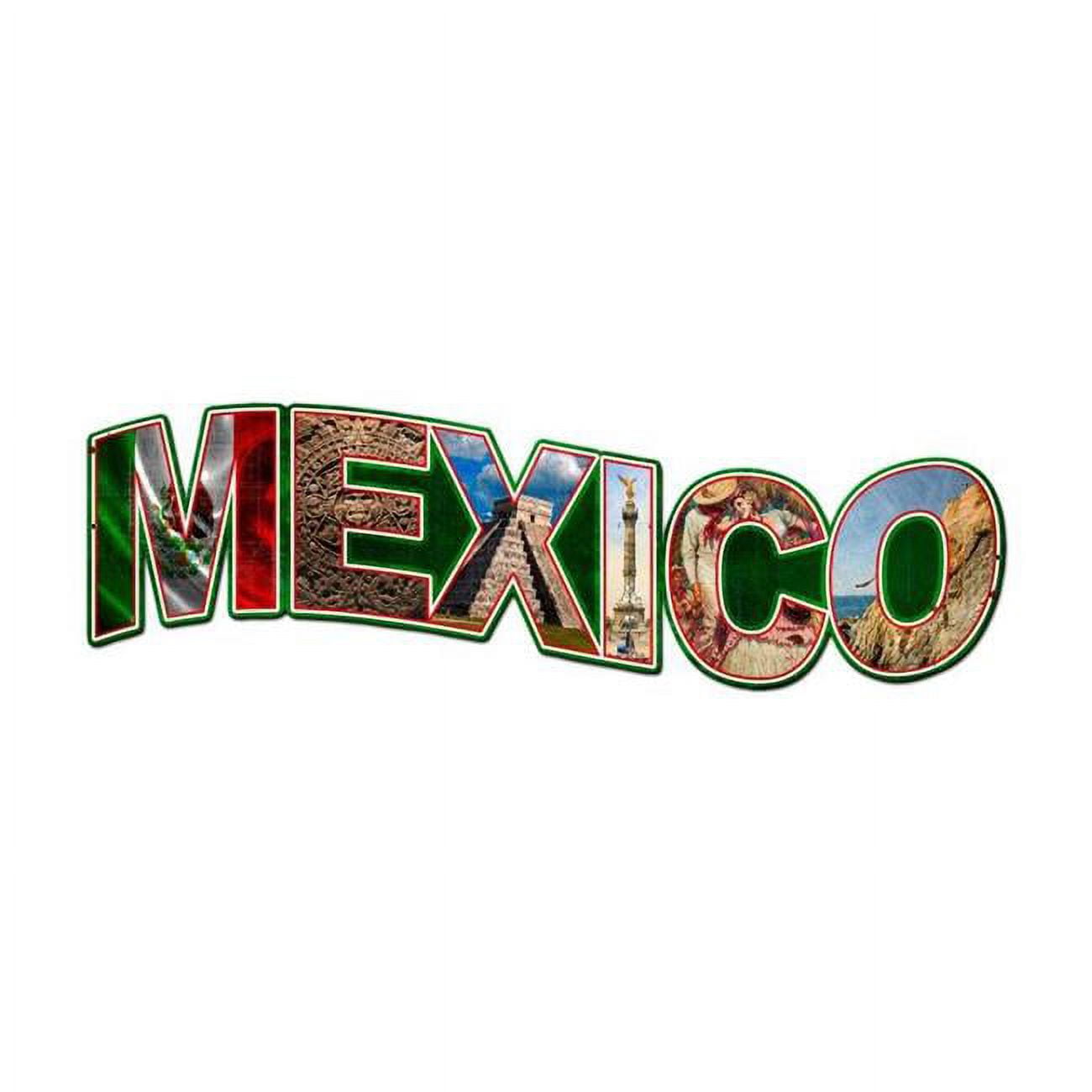 Past Time Signs PS229 Mexico Landmarks Custom Metal Shape Sign ...