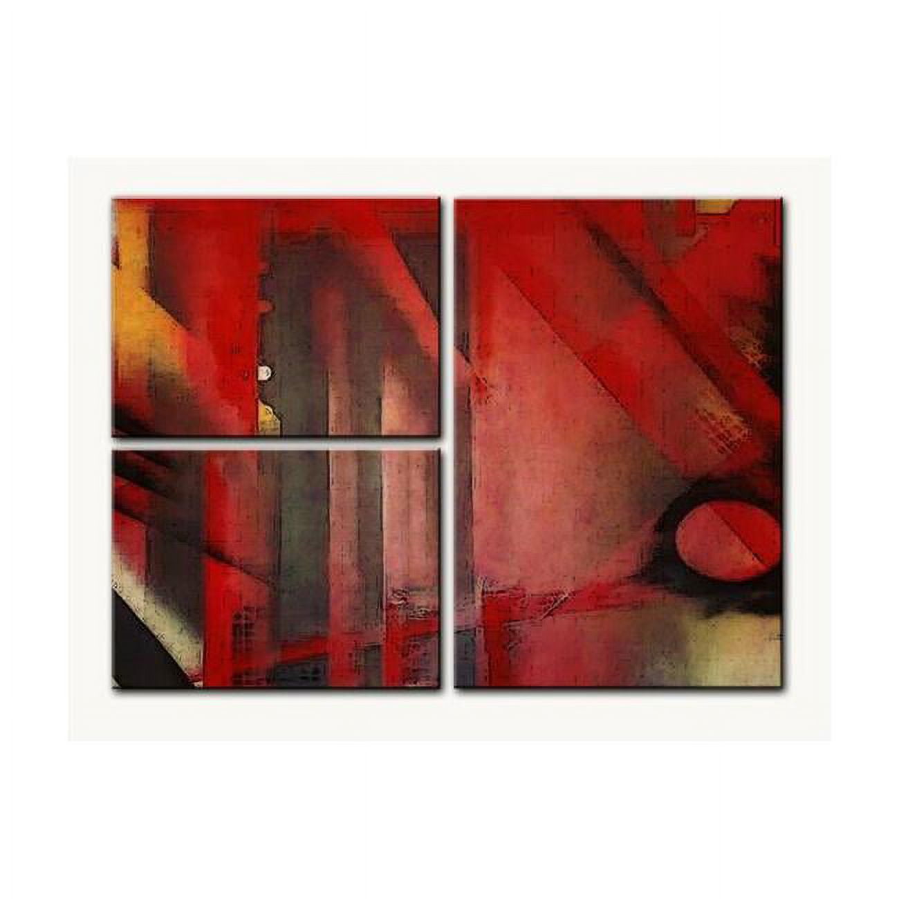 Past Time Signs PTBS002 Abstract Red Art Triptych Metal Sign - Walmart.com