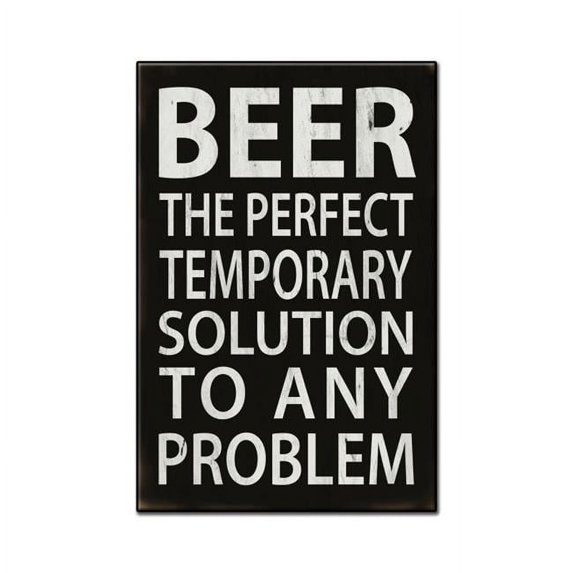 Past Time Signs PTBS030 Beer, The Perfect Solution Custom Metal Shape ...