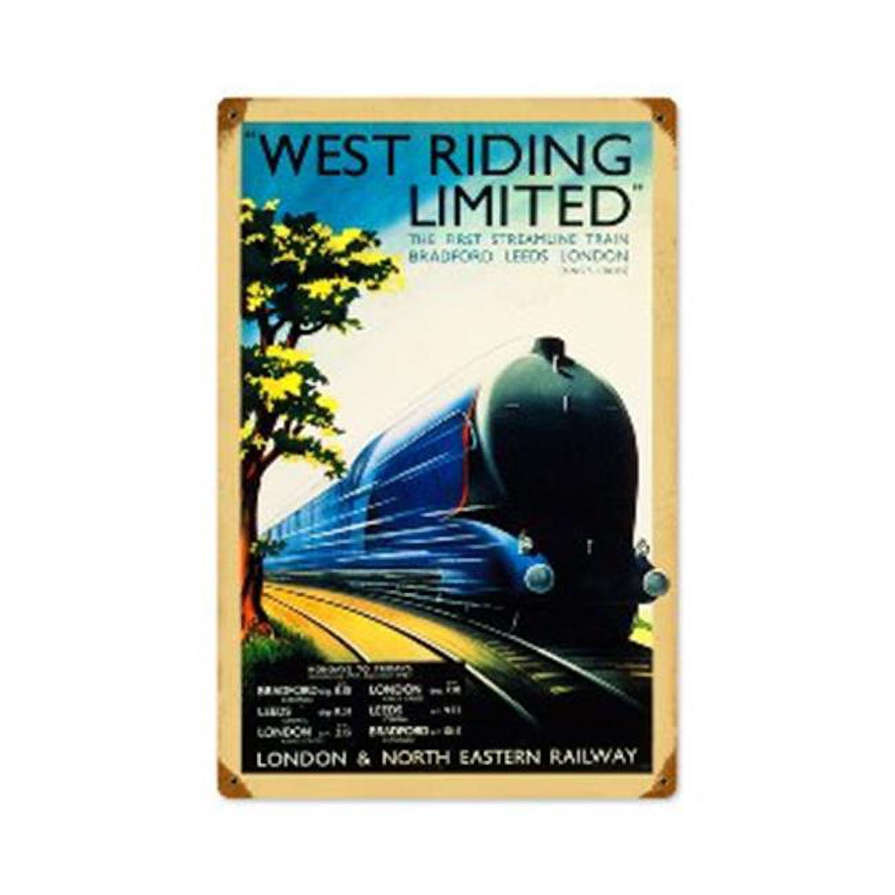 Past Time Signs PTS293 West Railway Train And Rail Vintage Metal Sign ...