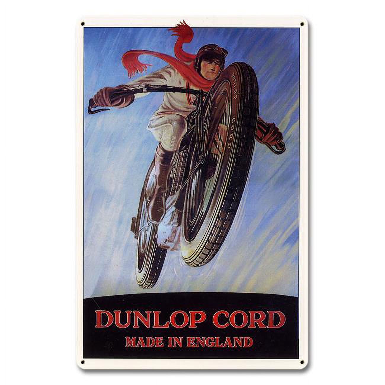 Past Time Signs PTS662 12 x 18 in. Dunlop Cord Made in England Satin ...