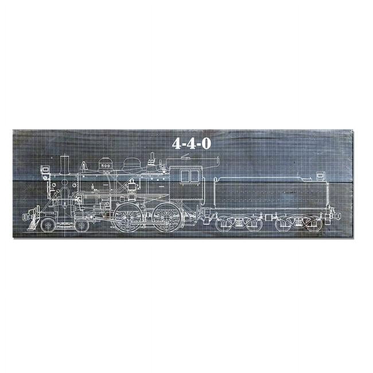 Past Time Signs PTSW249 Train Blue 4-4-0 Wood Print Sign - 22 x 7 in ...