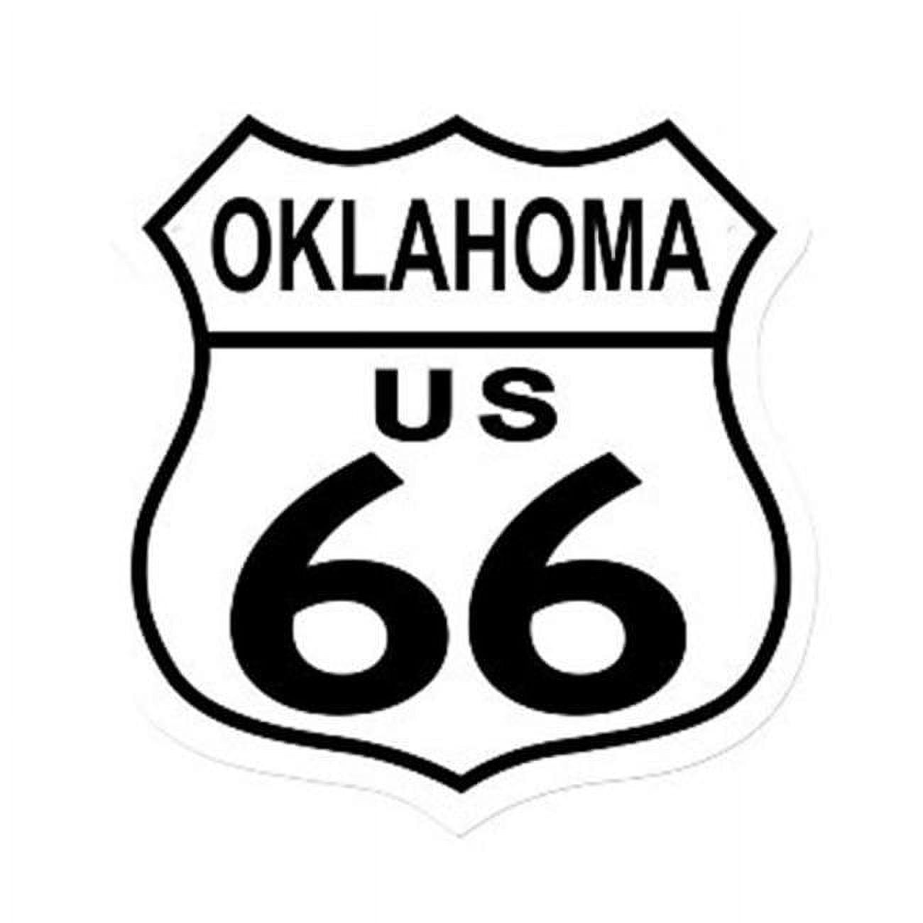 Past Time Signs Route 66 Oklahoma Street Signs Shield Metal Sign ...