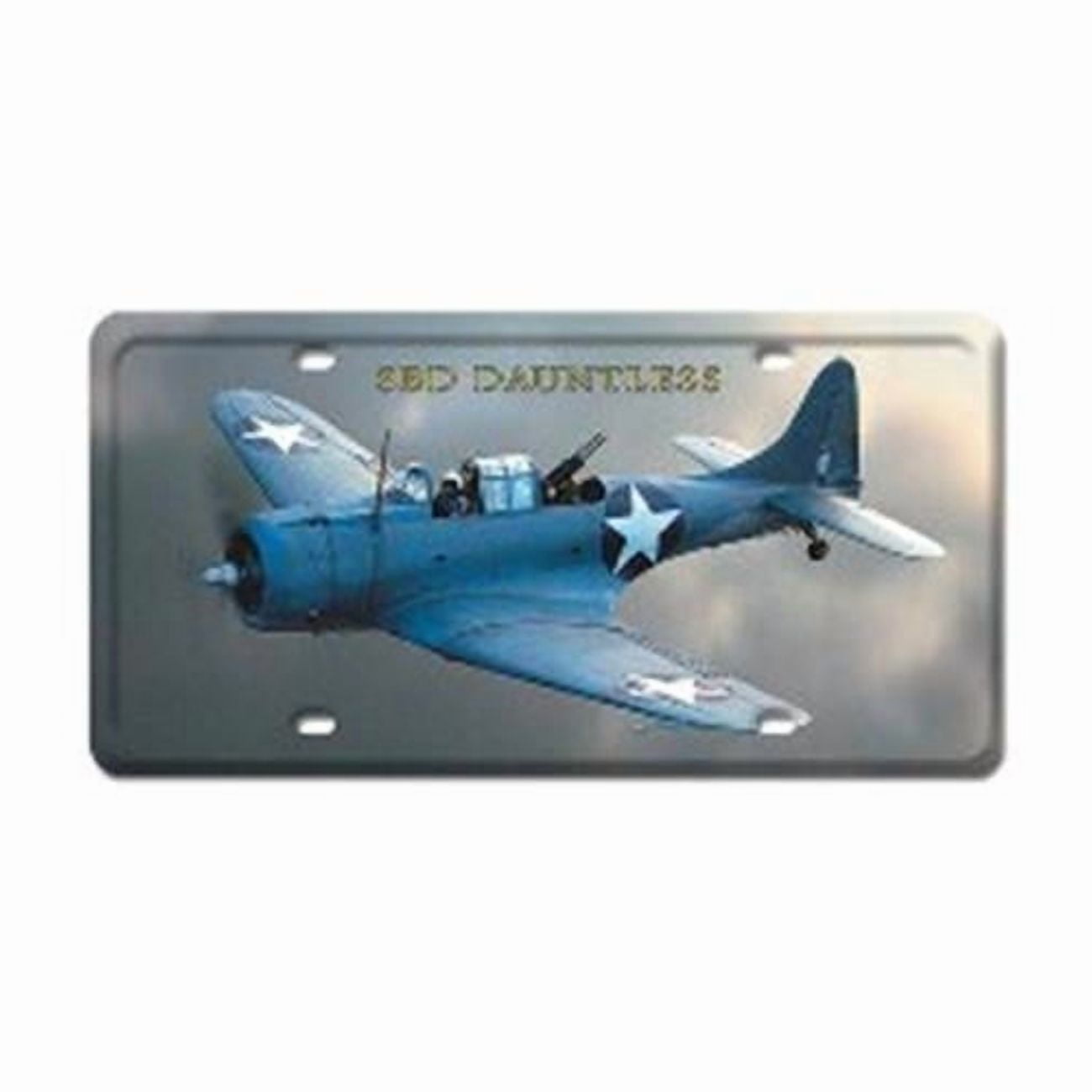 Past Time Signs Sbd Dauntless Aviation License Plate - Black - 6 in. x ...