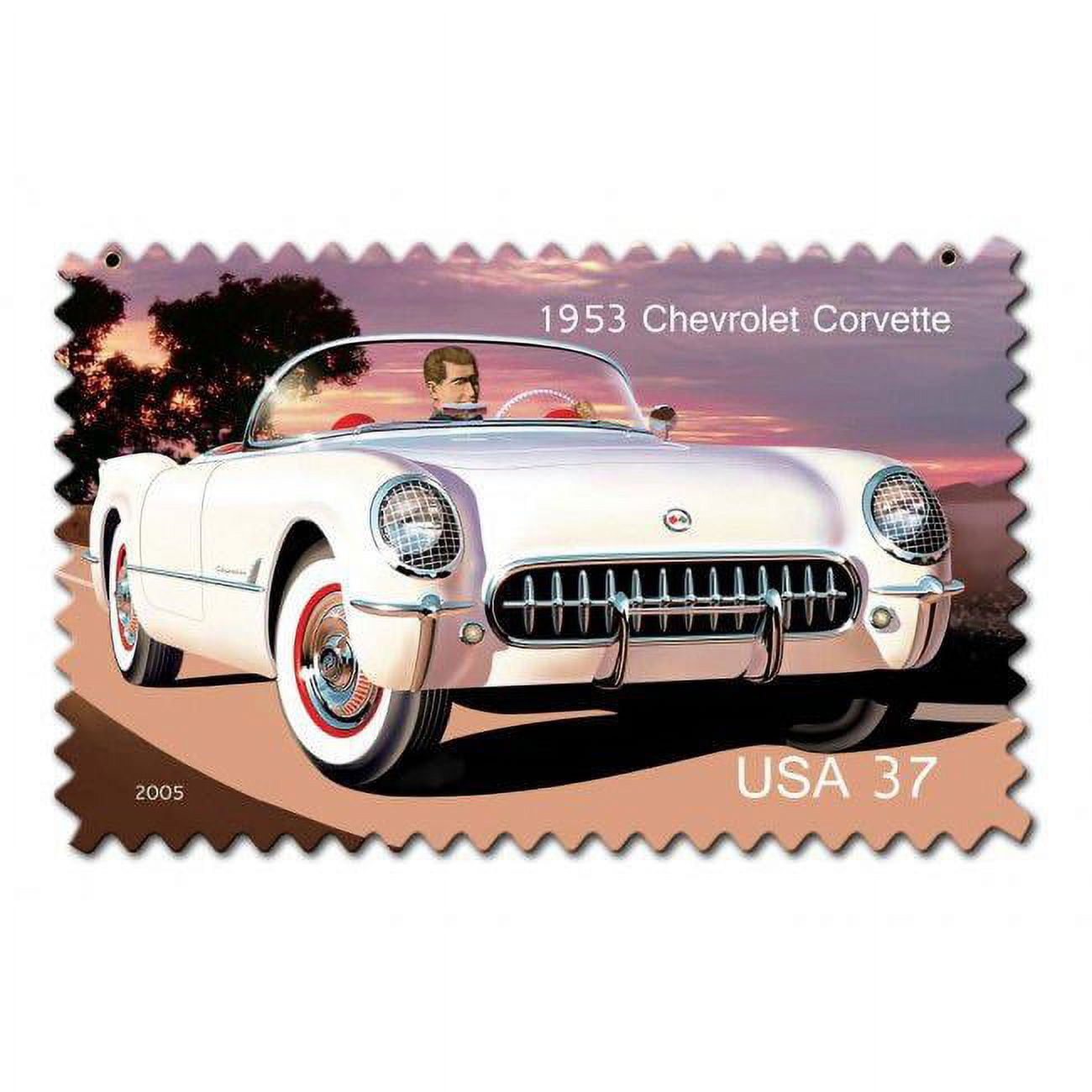 Past Time Signs USPS098 18 x 12 in. US Postal Service 1953 Chevrolet ...