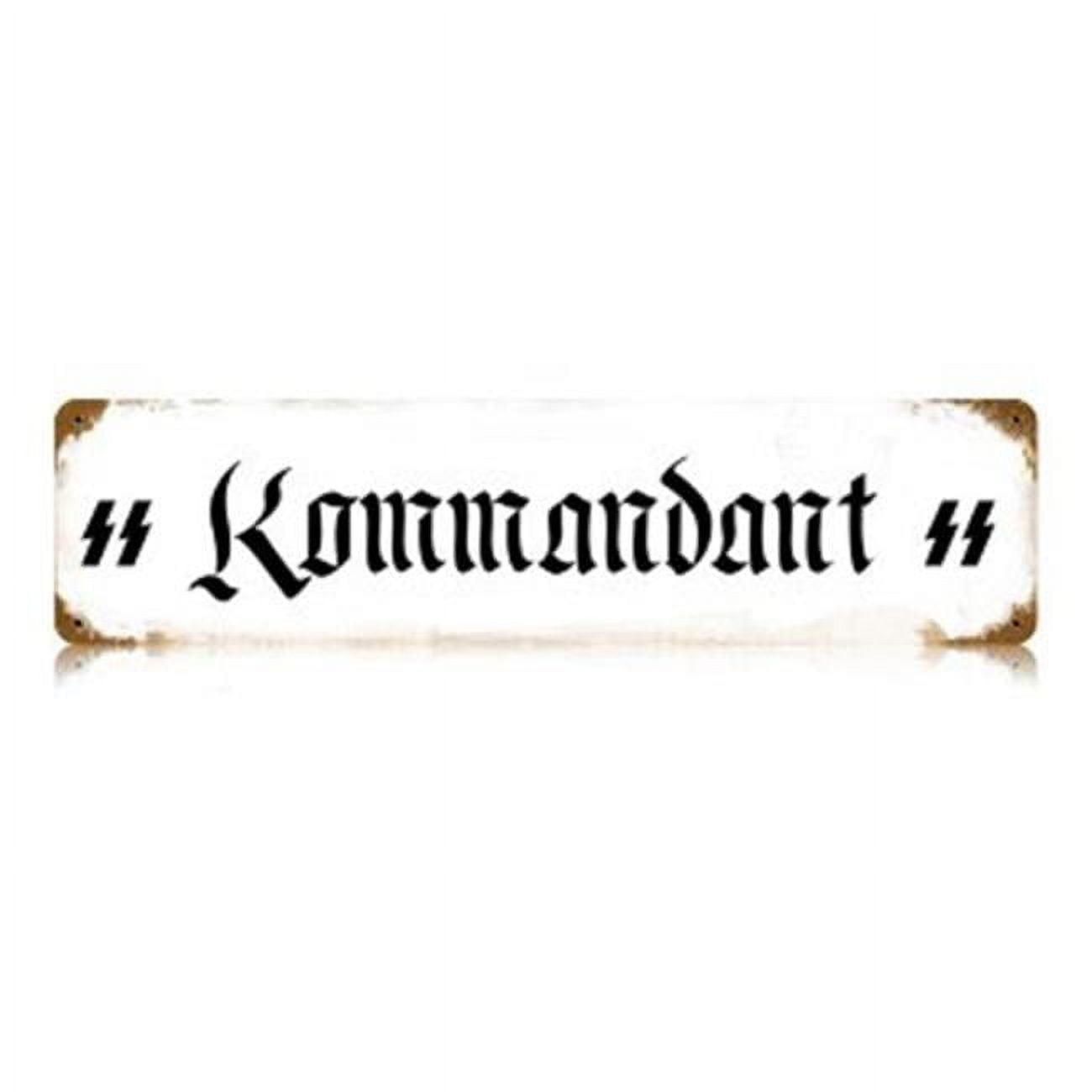 Past Time Signs V044 Kommandant Axis Military Vintage Metal Sign ...