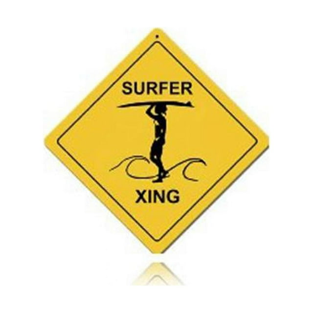 Past Time Signs V365 Surfer Xing Street Signs Metal Sign - Walmart.com