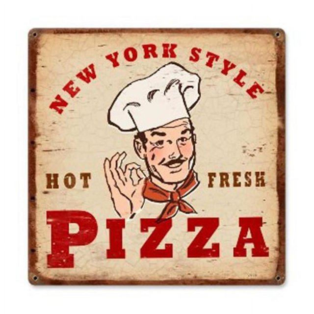 Past Time Signs V928 New York Pizza Food and Drink Vintage Metal Sign ...