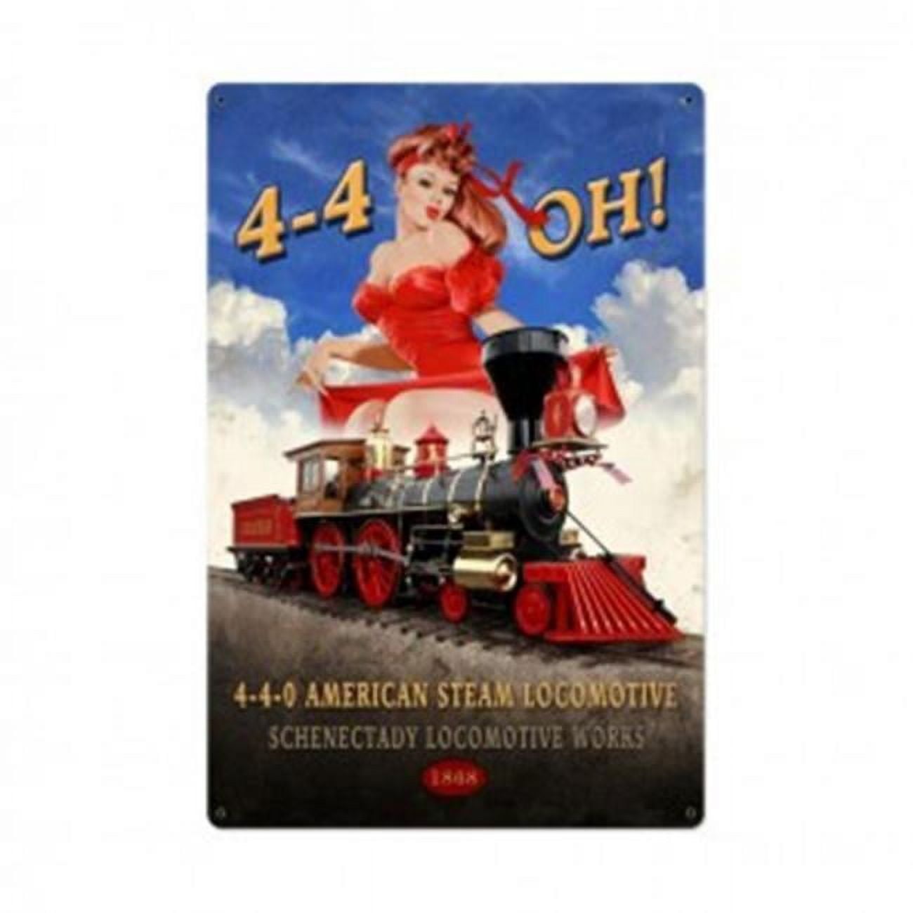 Past Time Signs VXL159 American Steam Locomotive Metal Sign - Walmart.com