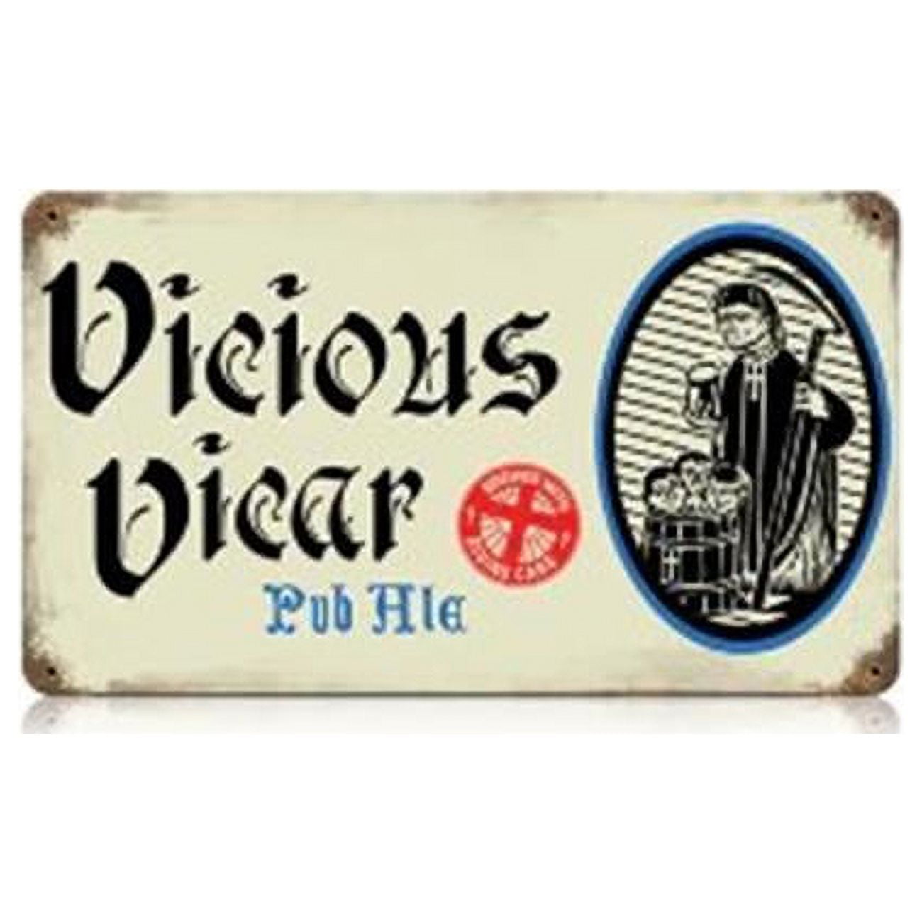 Past Time Signs Vicious Vicar Food and Drink Vintage Metal Sign ...