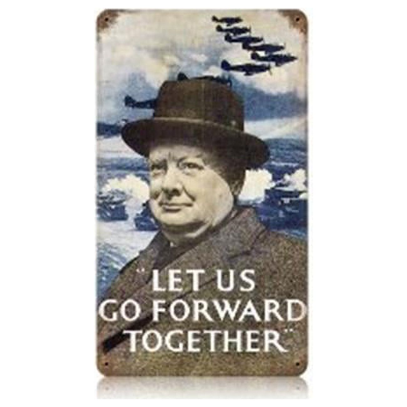 Past Time Signs Vintage Metal Sign - Go Forward Together Allied ...