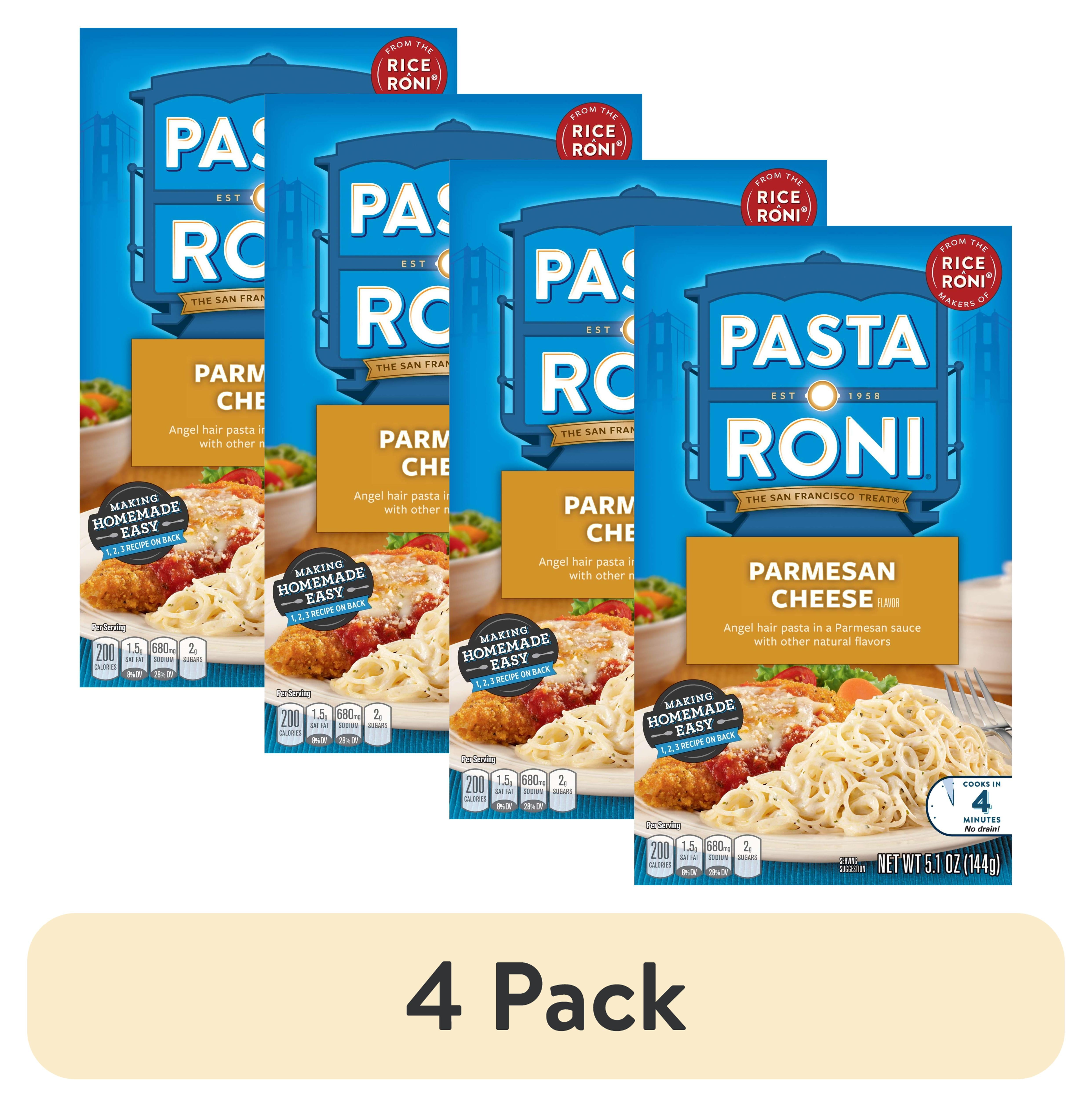 (4 pack) Pasta Roni Parmesan Cheese Angel Hair Pasta, 5.1 oz - Walmart.com